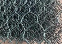 China Heavy Duty Galfan Gabion Wire Mesh 80x100mm 2.4mm Erosion Protection Structure for sale