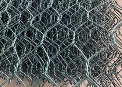 China Heavy Duty Galfan Gabion Wire Mesh 80x100mm 2.4mm Erosion Protection Structure for sale