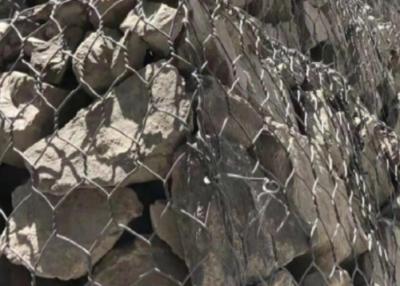 China Gray PVC Coated Gabion Box 2.8mm Wire Diameter for River Protection for sale