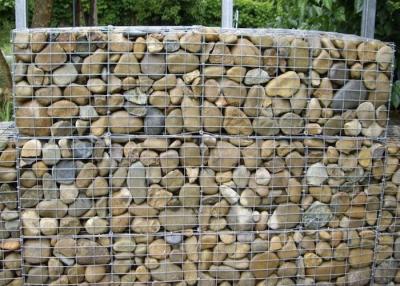China 3x1x1m Gabion Basket 60x80mm Mesh 380-550N/mm2 Galvanized Steel Retaining Wall for sale