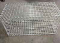 China Galvanized Steel Wire Gabion Baskets 2.7mm 60x80mm Mesh for Retaining Wall for sale