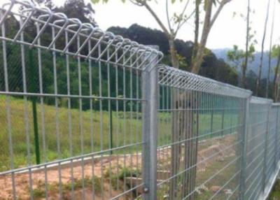 China PVC Coated Roll Top Fencing 50x100mm Mesh 4.0mm Wire Galvanized Steel Safe Rounded Edges for Parks Schools for sale