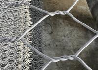 China 80x100mm Galvanized Metal Gabion Basket 4mm Wire Diameter BV Certified for sale
