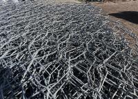 China Galvanized Metal Gabion Baskets 2m x 1m x 1m for Riverbank Protection for sale