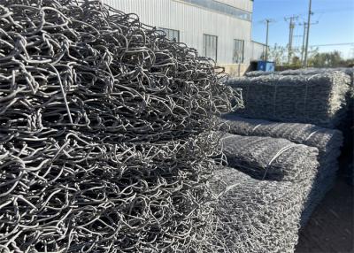 China Galvanized Steel Gabion Mattress 60x80mm Mesh 220-240g/m2 Zinc Coating for Erosion Control for sale