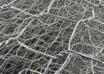 China Galvanized Gabion Wire Mesh 50mm x 50mm Mesh 2.0mm-4.0mm Wire for Flood Control for sale