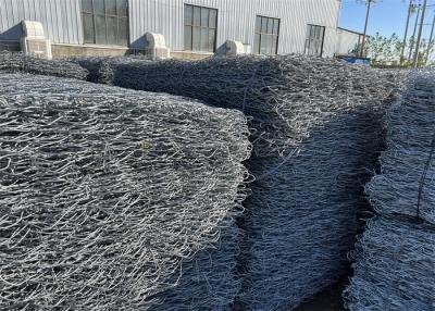 China Galvanized Hexagonal Gabion Baskets 1m x 1m x 1m 60mm Mesh for sale