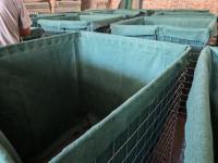 China Galvanized Wire Collapsible Sand Earth Filled Defence Barriers with Non-Woven Polypropylene and Stackable Design for sale