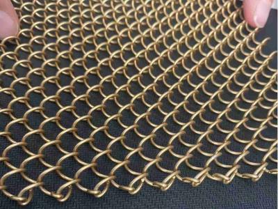 China Ceiling Devider Aluminum Chain Link Curtain 4mm 5mm 6mm Metal Decorative for sale