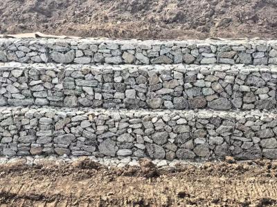 China Galvanized Gabion Mesh Wire Diameter 2.0mm-4.0mm for Flood Bank Erosion Control for sale