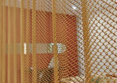 China Stainless Steel Decorative Security Mesh 1.8m Width Antique Brass Corrosion Resistant for sale