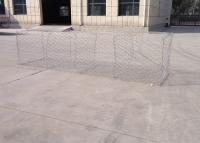 China Galfan Coated Double Twist Gabion Baskets 2.0-4.0mm Wire with 60x80mm to 120x150mm Mesh Sizes for Erosion Control for sale