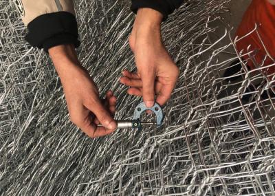 China PVC Coated Gabion Basket 2.0-4.0mm Wire Diameter for River Control and Flood Protection for sale