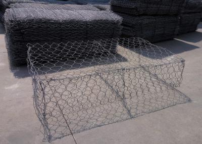 China Galvanized Gabion Baskets 2.0-4.0mm Wire Hexagonal Mesh 1x1x1m for sale