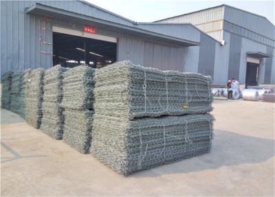 China Galvanized PVC Coated Gabion Baskets 50-300gsm Zinc 60-120mm Mesh for Erosion Control for sale