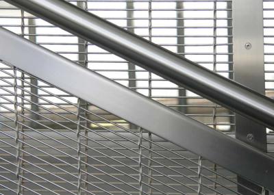 China Stainless Steel Architectural Facade Woven Wire Mesh 1-30 Meter Length with 2-12.2 kg/m² Weight Options for sale