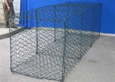 China Black PVC Coated Gabion Box 2.0-5.0mm Wire with 60×80mm Mesh for Retaining Walls and Erosion Control for sale