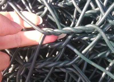 China PVC Coated Gabion Baskets 2.0-5.0mm Wire Diameter with 60×80 to 120×150mm Mesh Sizes for Erosion Control for sale