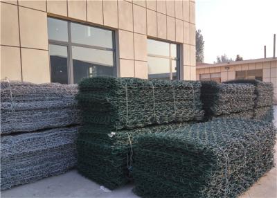 China PVC Coated Gabion Box 2.0-5.0mm Wire Diameter 60x80mm Mesh for Construction and Erosion Control for sale