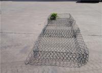 China Double Diaphragm PVC Coated Gabion Basket 2.0-5.0mm Wire with 60×80 to 120×150mm Mesh Sizes for sale