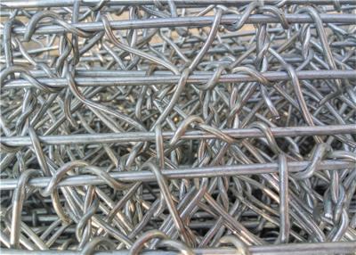 China Galvanized Gabion Wire Mesh 60x80mm Hole Size 2.0-4.0mm Wire Diameter for Erosion Control for sale