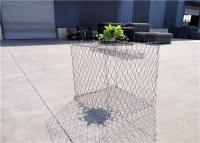 China Galvanized Gabion Box 80x100mm Hexagonal Mesh for Retaining Walls and Erosion Control for sale