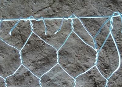 China Double Twisted Hexagonal Gabion Box 75x75mm 100x100mm Galfan Coated for sale