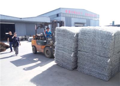 China Galvanized Gabion Basket 2x1x1m with 80x100mm Mesh for Retaining Walls and Erosion Control for sale
