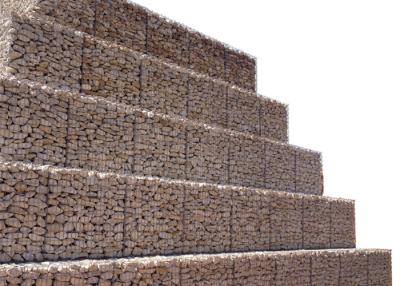 China Galvanized Gabion Basket Retaining Wall with Custom Sizes | Double-Twist Hexagonal Mesh Construction for Erosion Control for sale