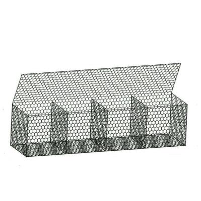 China Galvanized Gabion Box 2x1x1m with 2.7mm Woven Wire Mesh for Erosion Control and Soil Reinforcement for sale