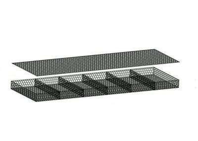 China 60x80mm Double Twisted Hexagonal Gabion Mattress with 2.0-4.0mm Wire for Erosion Control and River Stabilization for sale
