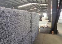 China Galvanized Gabion Boxes 60mmx80mm Mesh 3.4mm Selvedge Wire for sale