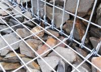 China Galvanized Wire Mesh Gabion Retaining Wall 3.0-6.0mm Wire Diameter with Custom Sizes 1.0×1.0×0.5 to 4.0×1.0×1.0 Meters for sale