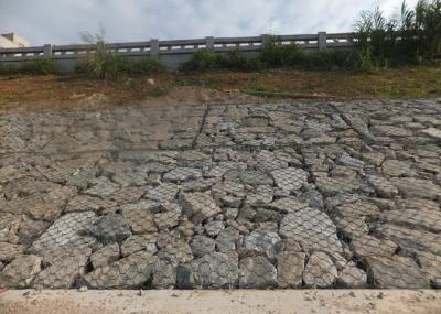 China PVC Coated Gabion Mattress 6x2x0.30m Erosion Control Woven Mesh with 80x100mm Mesh Size for sale