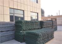 China PVC Coated Gabion Baskets 2.0-5.0mm Wire with 60×80 to 120×150mm Mesh for Erosion Control for sale