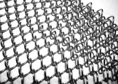 China Stainless Steel Chain Mesh Curtain - 0.5-2mm Wire Diameter, 4-20mm Aperture Size for Architectural Decoration for sale