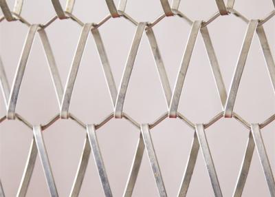 China Metal Spiral Link Decorative Wire Mesh Panels 4m Width for Curtains and Interior Design for sale