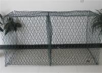 China Green PVC Coated Gabion Mesh Basket 60x80mm to 120x150mm for River Bank Protection and Erosion Control for sale
