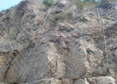China PVC Coated Galvanized Rockfall Netting 2.0mm-4.0mm Wire with 50mm Diamond Holes for Slope Protection for sale