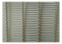China Stainless Steel Architecture Facade Woven Metal Mesh 3mm Wire Diameter 30m Length Plain Weave Style for sale
