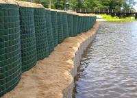 China Galvanized Welded Mesh  Barrier 76.2x76.2mm for Flood Control for sale