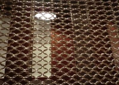 China ISO9001 Stainless Steel Ring Mesh Curtain 0.5-2mm Wire Diameter Up to 9.6m Width for Decorative Applications for sale