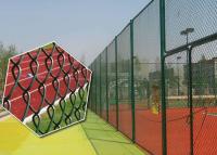 China 80mm PVC Coated Chain Link Mesh Fence for Basketball Courts - 3-5mm Wire Diameter, Custom Sizes Available for sale