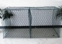 China 8x10 PVC Coated Gabion Basket with 2.7mm Wire for River Bank Protection - 0.56mm Coating Thickness for sale