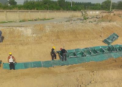 China Galfan Gabion Baskets 2x1x1m with PP Geotechnical Bags for Military Bunker Construction for sale