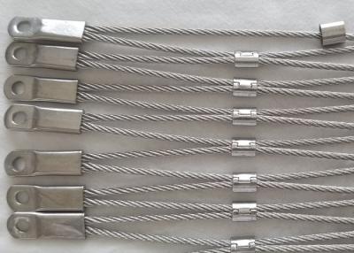 China 1.6mm 7x7 Stainless Steel Wire Rope Mesh 304 for Animal Protection Zoo Enclosure for sale