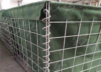 China Military Grade Welded Gabion Barrier 76.2x76.2mm Mesh Hot Dipped Galvanized Defensive Wall System for sale