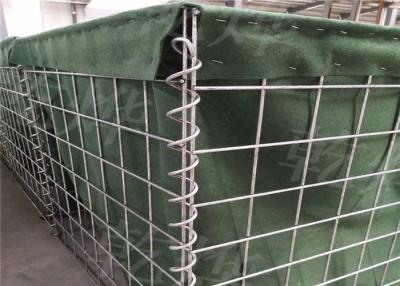China Military Grade Welded Gabion Barrier 76.2x76.2mm Mesh Hot Dipped Galvanized Defensive Wall System for sale