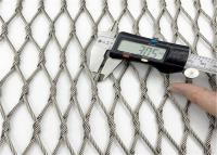 China Stainless Steel Wire Rope Mesh 7x19 1.5mm for Zoo Fence 120x120mm Opening for sale