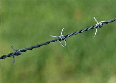 China PVC Coated Barbed Wire 10kg Roll - Hot Dipped Galvanized Steel with 0.4-0.6mm Coating for Security Fences for sale
